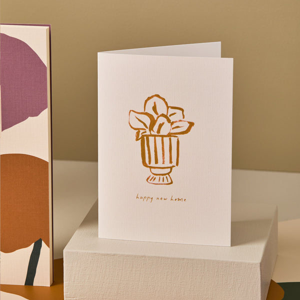 Happy New Home Plant Illustrated Housewarming Card | Ink & Bloom